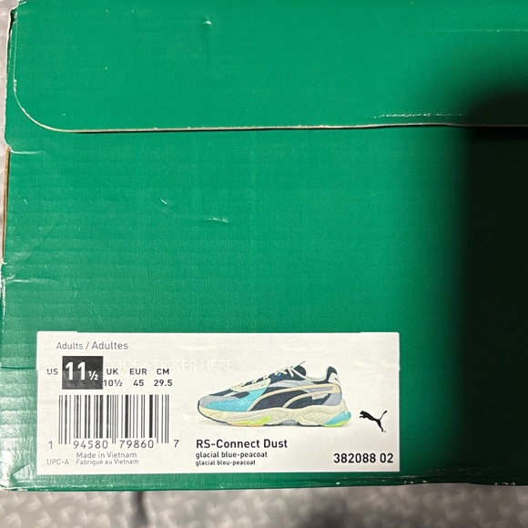 Puma | Shoes | Puma Mens Rsconnect Sneakers Blue And Black | Poshmark
